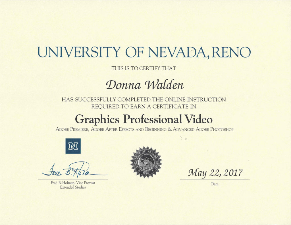 Graphics Professional Video Certificate – INTHINK